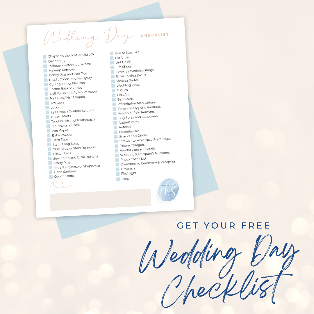Preparing for Your Wedding: The Ultimate Wedding Day Checklist